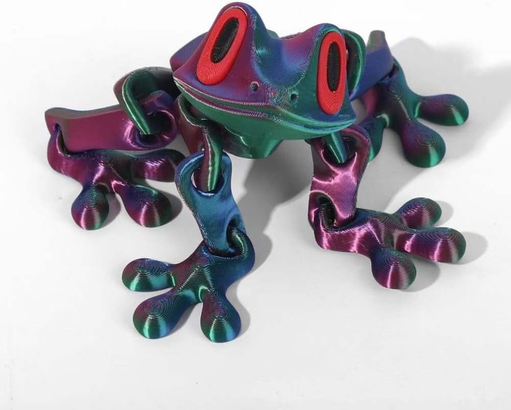 3D Printed Magnetic Frog Toy, Realistic Jumping Frog Fridge Magnet with ...