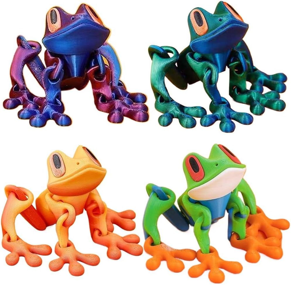 3D Printed Magnetic Frog Toy, Realistic Jumping Frog Fridge Magnet ...