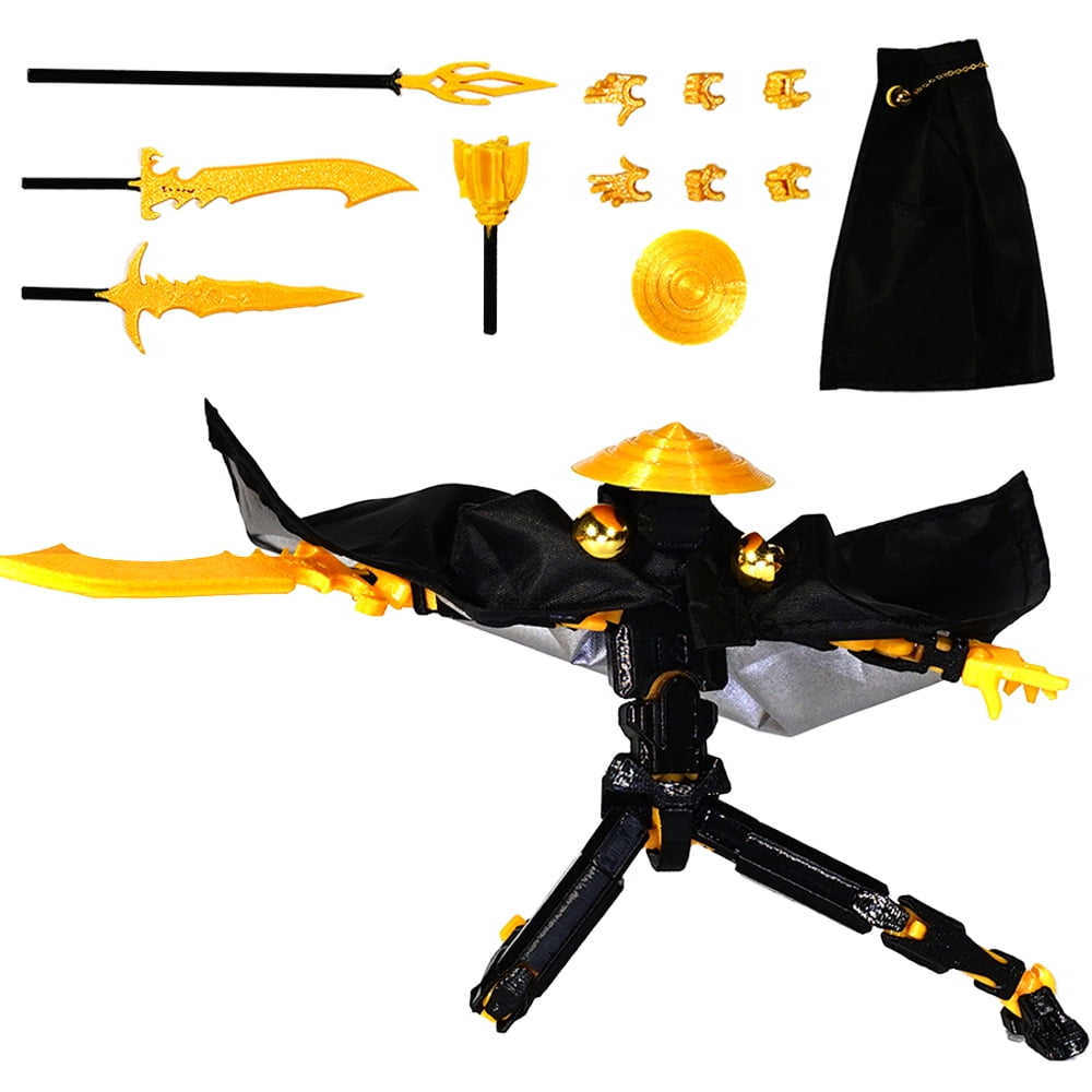 3D Printed Mannequin Dummy 13 Black Gold Demon Series Toys Action ...