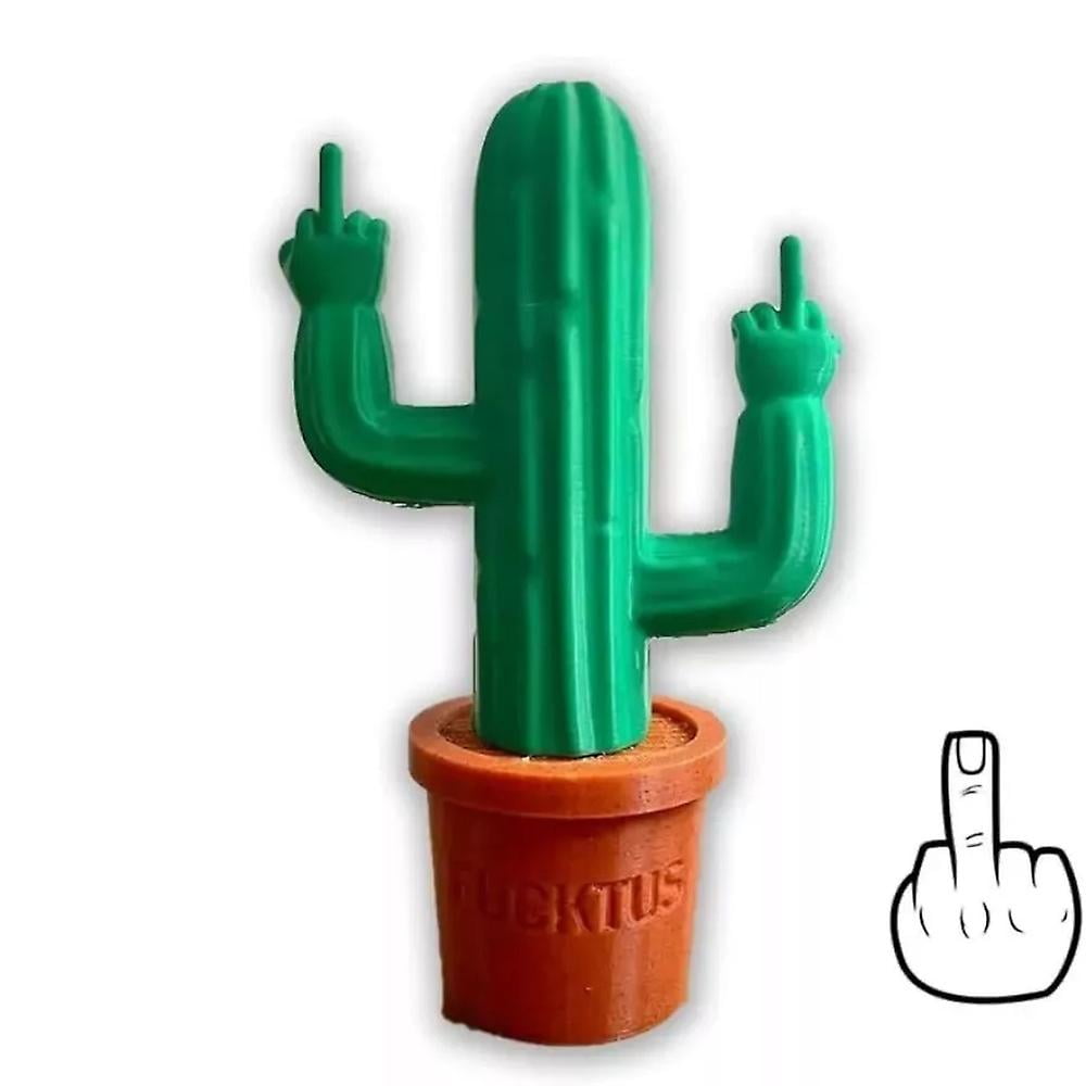 3D Printed Middle Finger Cactus Figurine,3D Printed Fucktus Middle ...