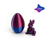 3D Printed Mini Carrot Eggs with Bunny Figurines, 2.36" Prefilled ...