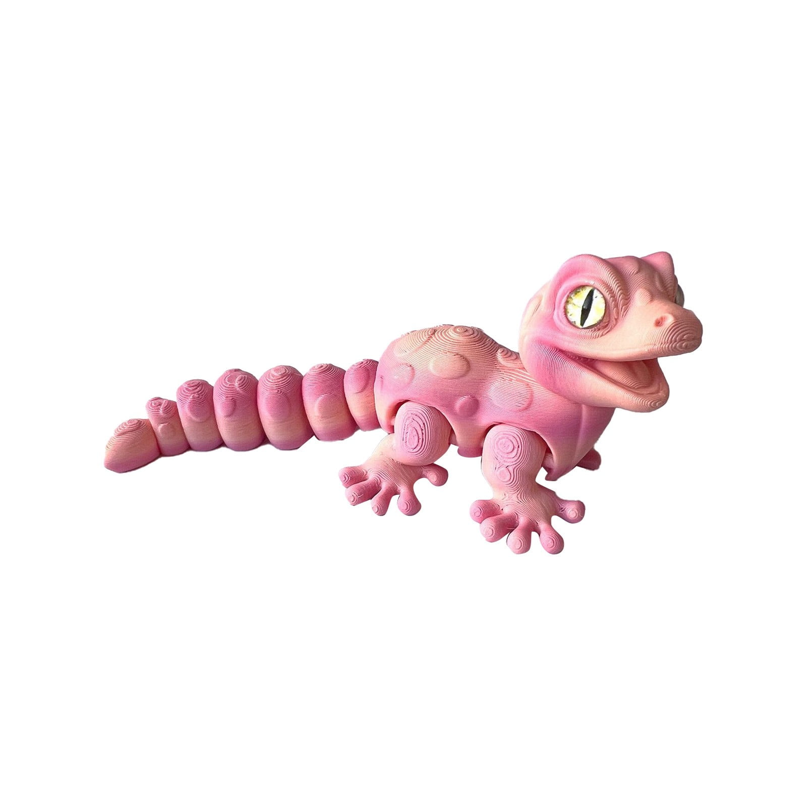 3D - Printed Mini Gecko Toy with Color Gradient and Lifelike Design ...