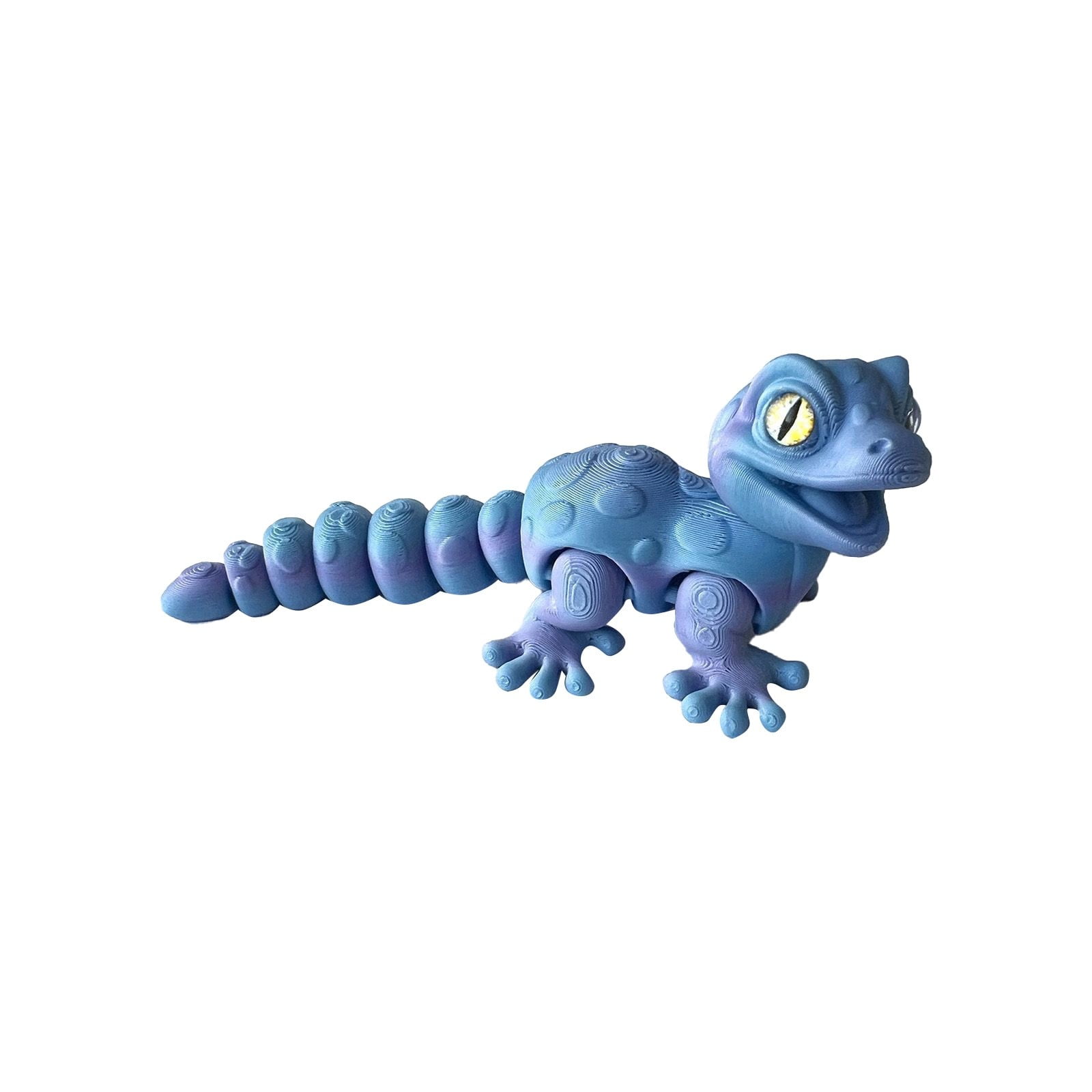 3D - Printed Mini Gecko Toy with Color Gradient and Lifelike Design ...