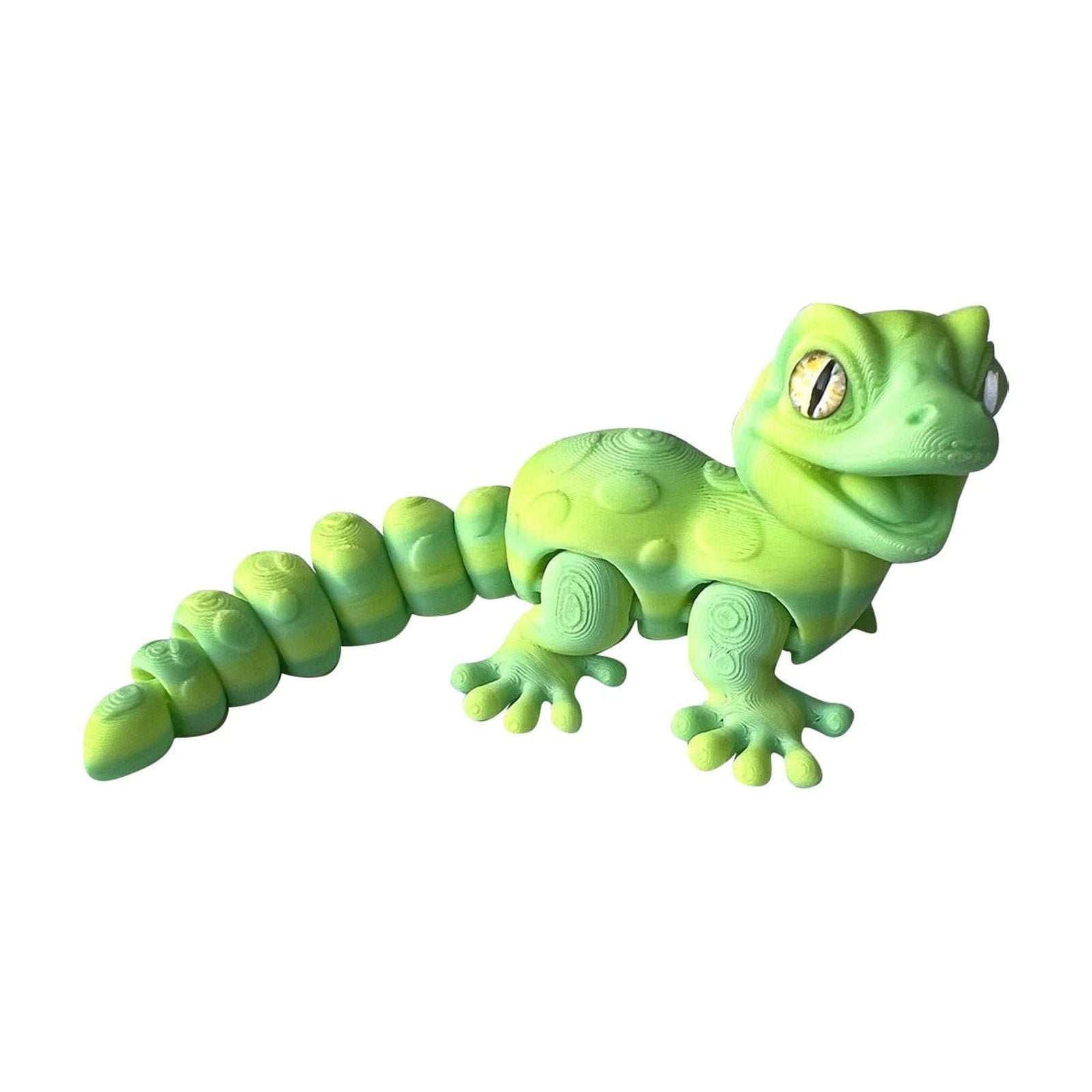 3D - Printed Mini Gecko Toy with Color Gradient and Lifelike Design ...