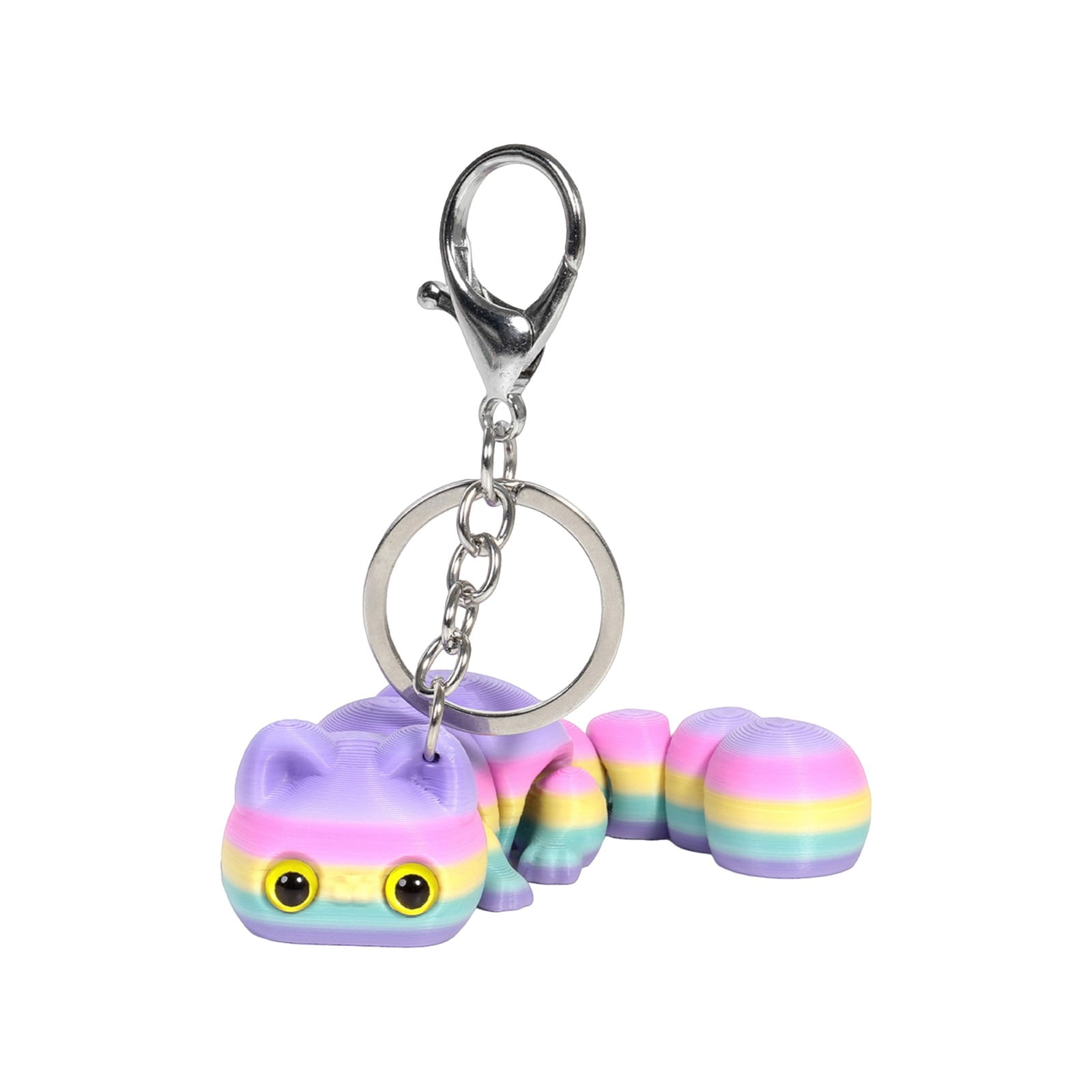 3D Printed Mini Lucky Cat Toys 3D Printed Keychain Pendant With Movable ...