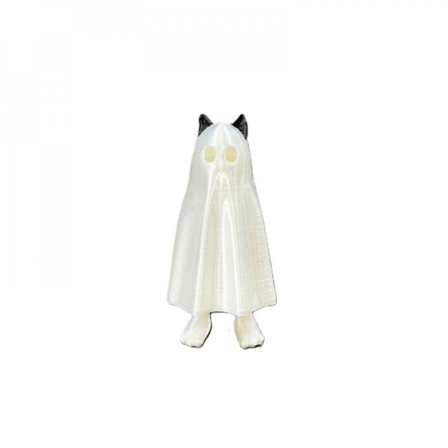 MDR Trading Inc. 3D Printed Miniature Ghost Cat Figurine - Walmart.com