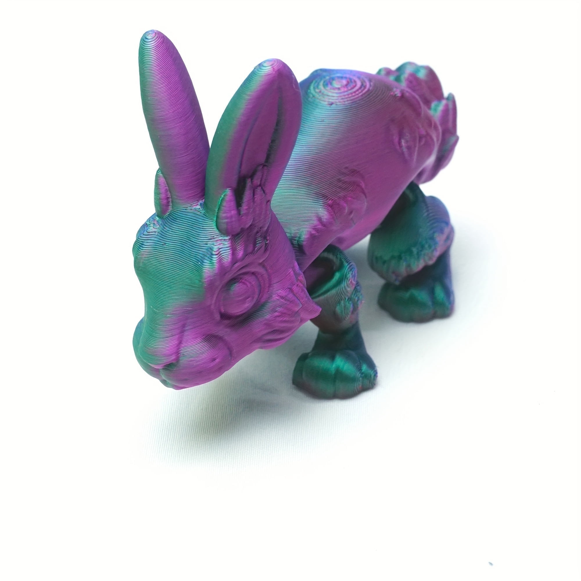 3D Printed Model Cute Rabbit,Flexible Bunny Statue,Animals with Movable ...