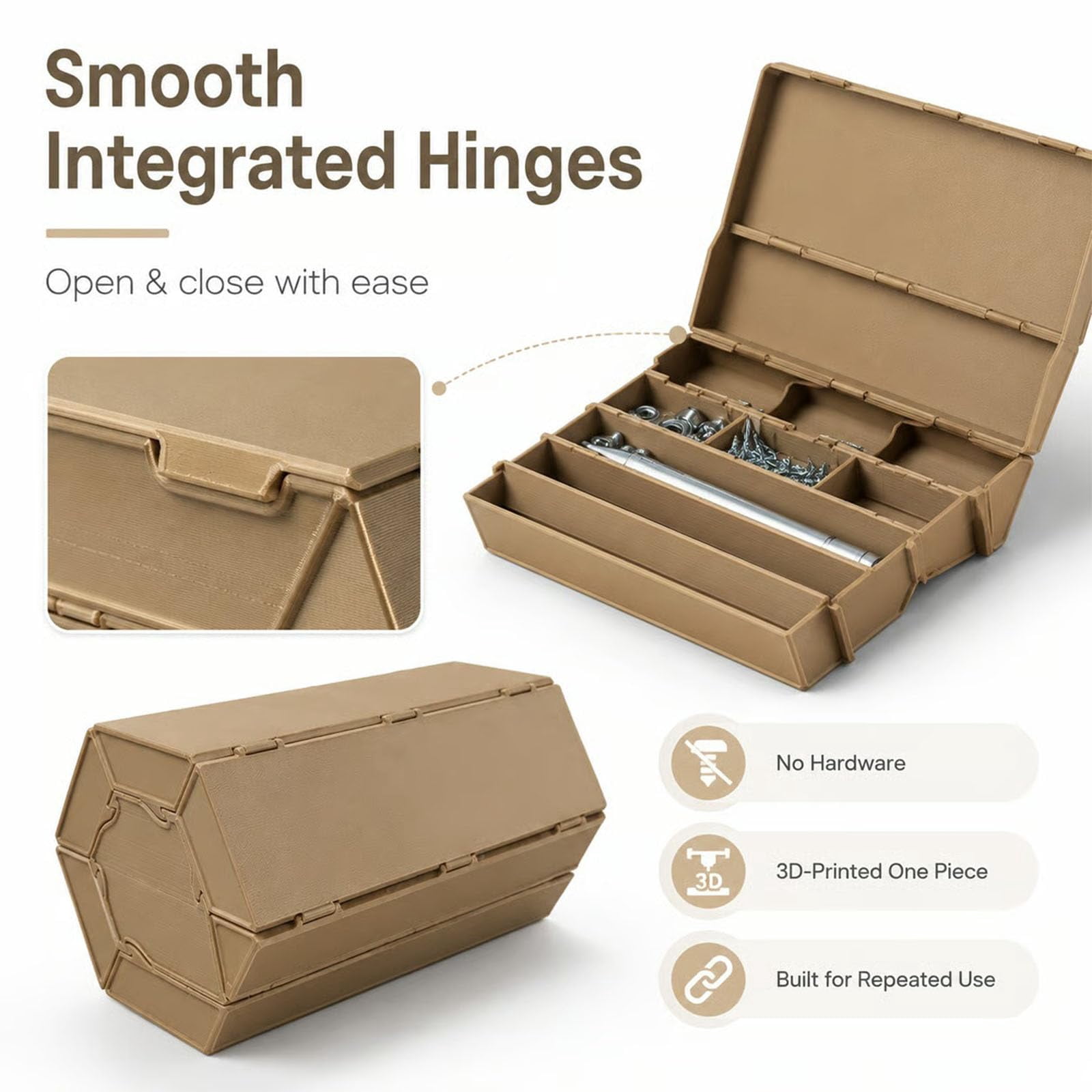 3D Printed Modular Storage Box Customizable Stacking System With ...