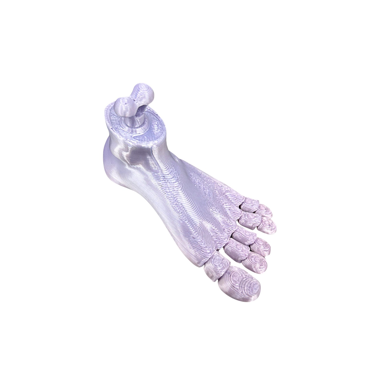 3D Printed Movable Feet Keychain with Articulated Flexible Joints ...