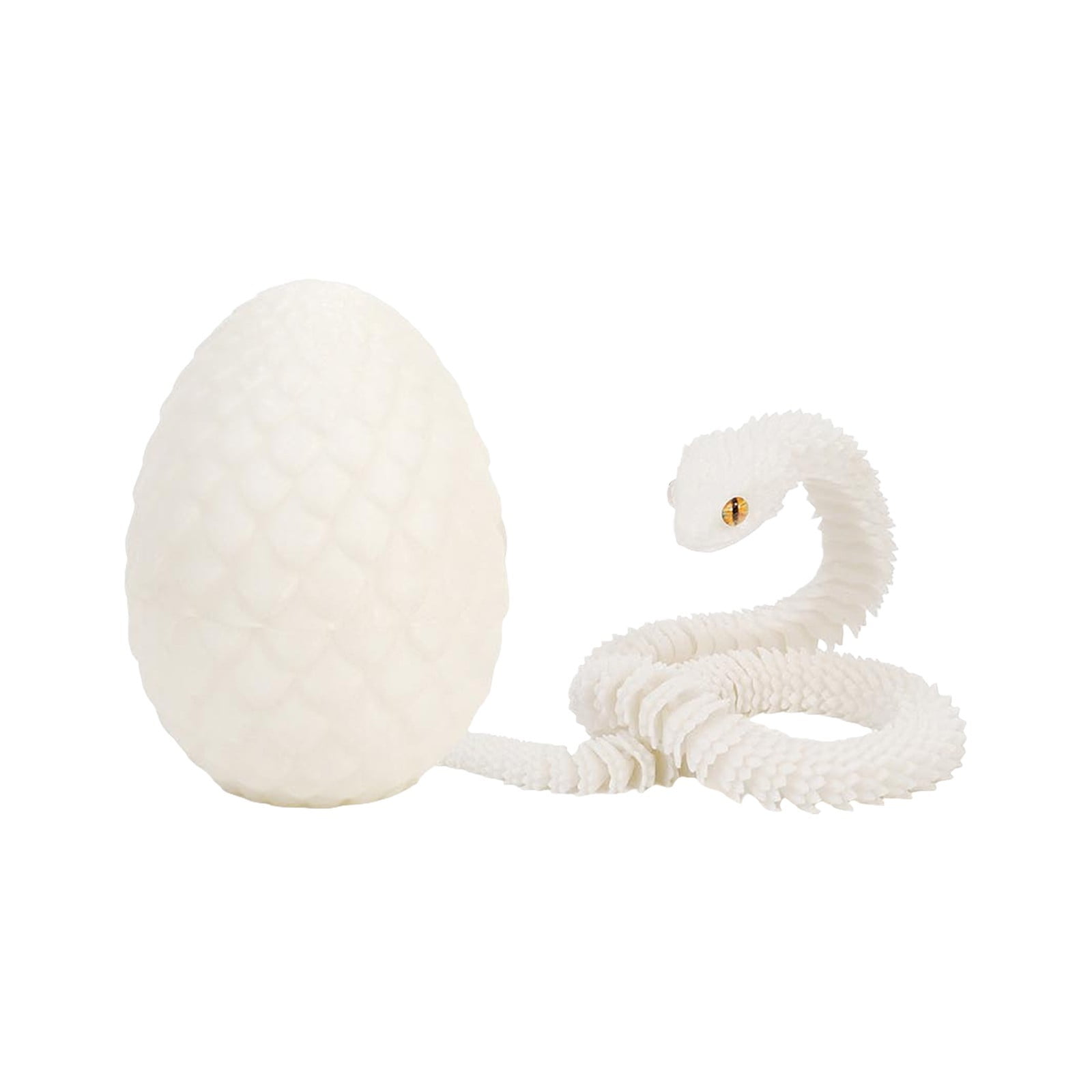 3D Printed Movable Joint Snake And Egg Set, Articulated Craft Toy For ...