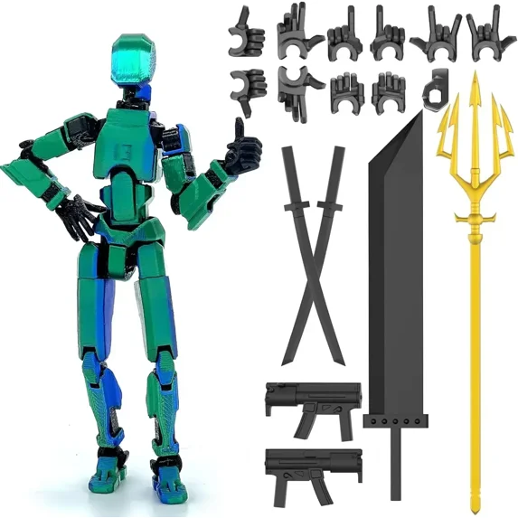 3D Printed Movable Shapeshift Robot Action Figuras 3rd Generation Lucky ...