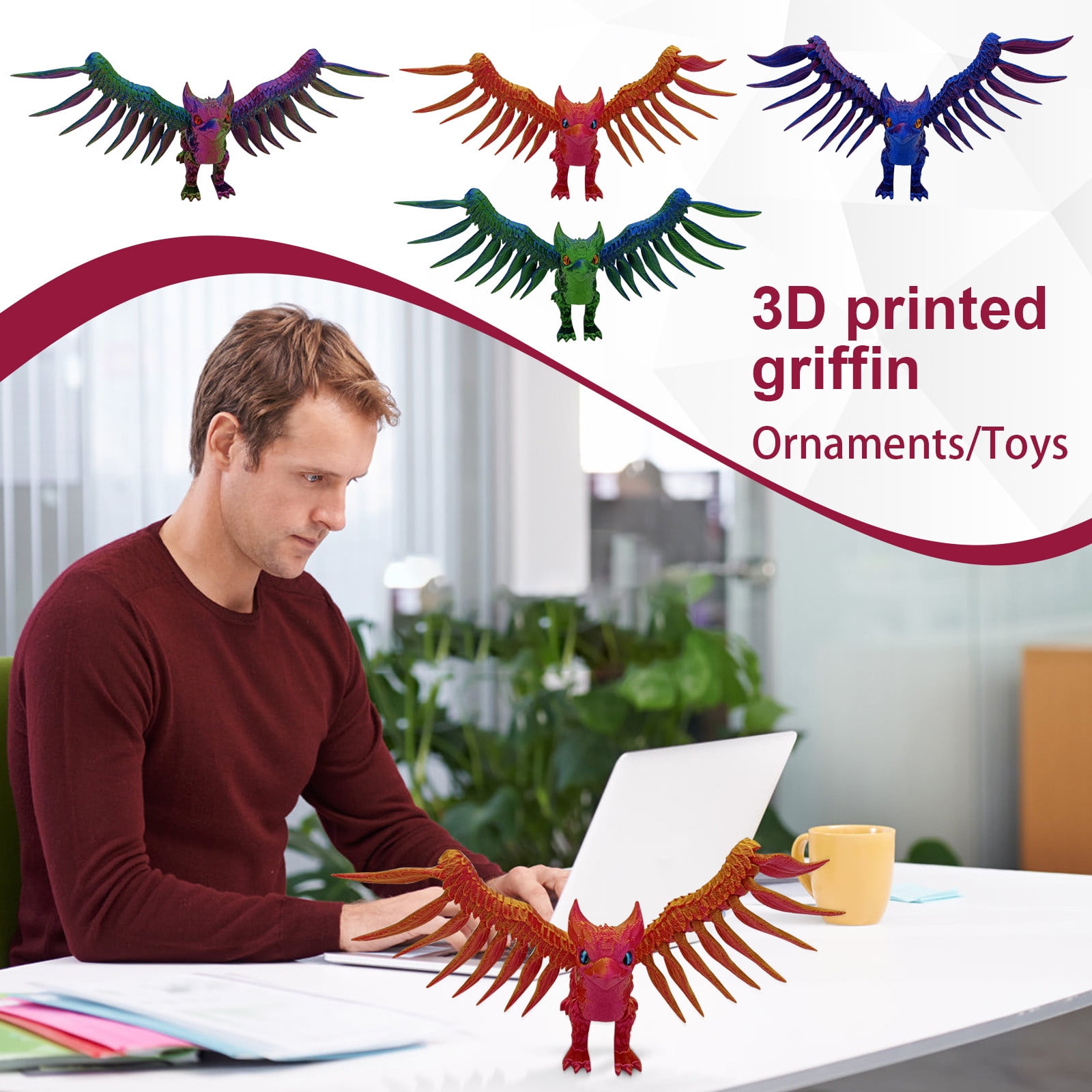 3D Printed Movable Spinosaurus Skeleton Toy, Spinosaurus Skeleton With ...