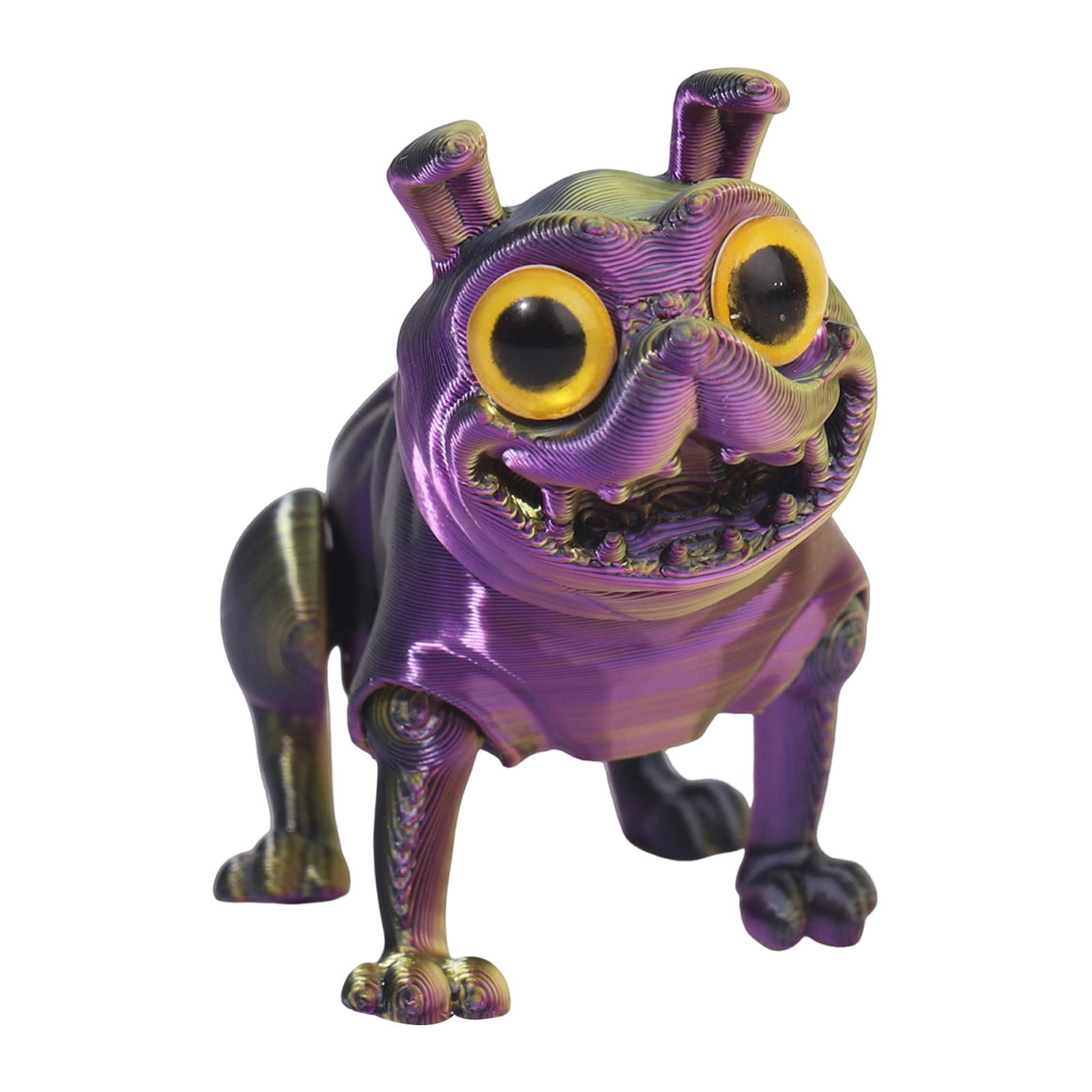 3D Printed Multi-Color Puppy Ornament - Articulated Joint Model for ...