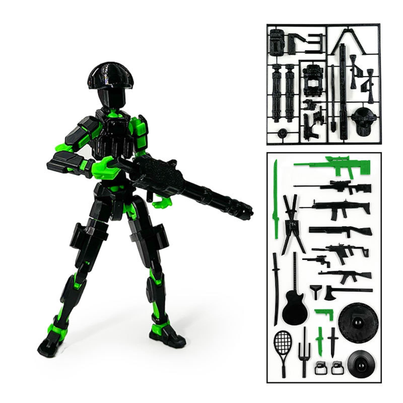 3D Printed Multi-Jointed Action Figures, Full Body Mechanical Movable ...