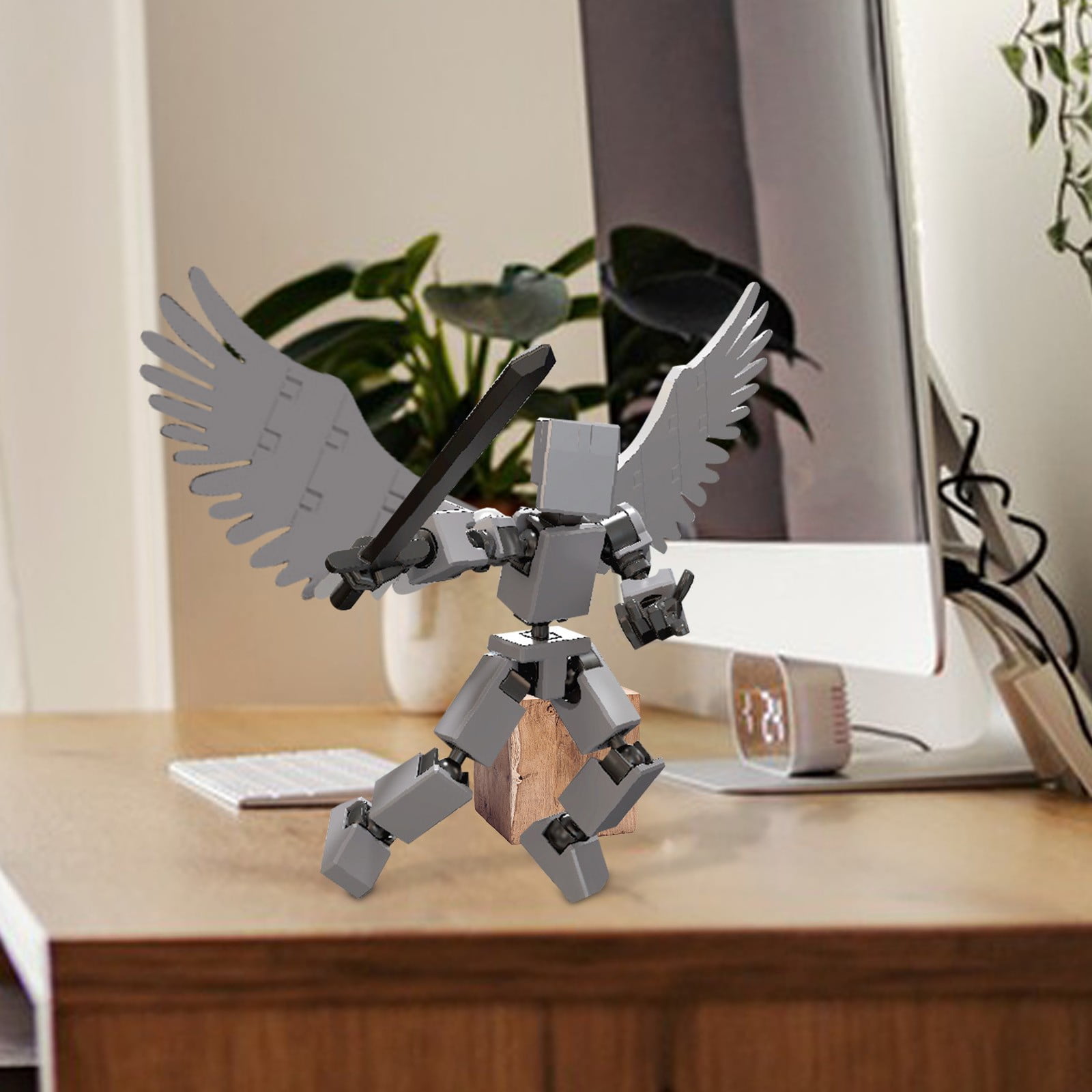 3D Printed Multi-Jointed Action Figures, Full Body Mechanical Movable ...