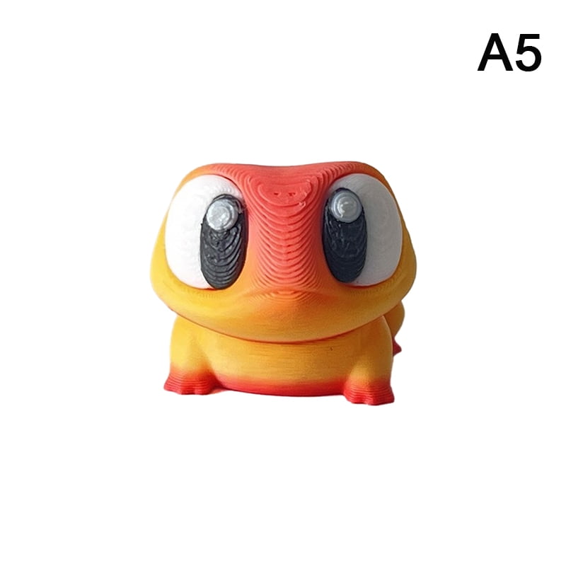 3D Printed Multi-Jointed Frog Cartoon Cemetery Frog Poseable Big-Eyed ...