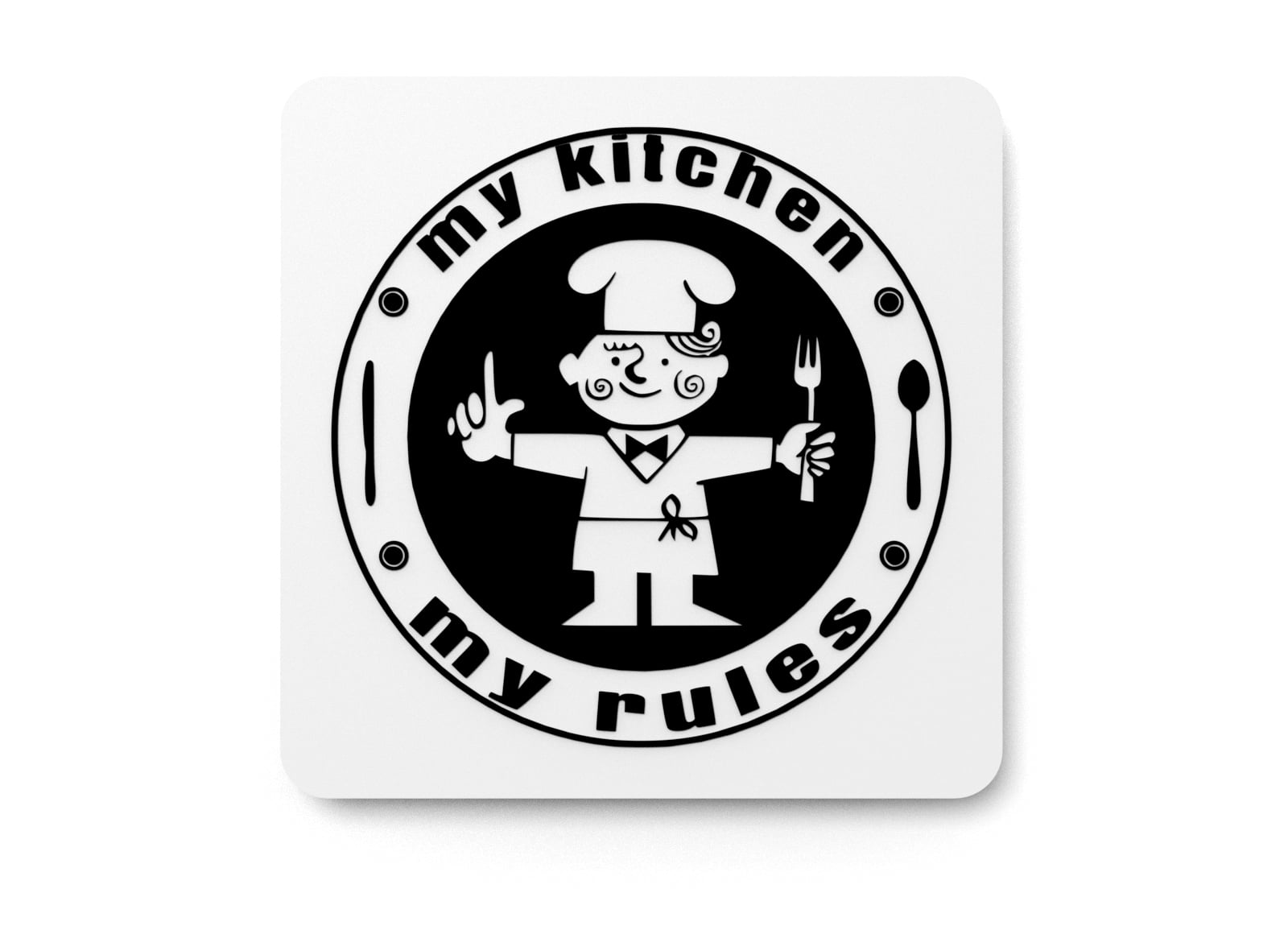 3D Printed My Kitchen My Rules Sign Wall Art Durable PLA Sign for ...