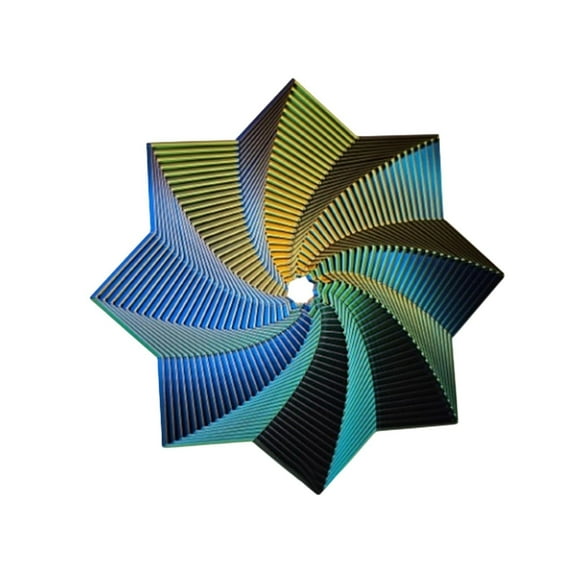 3D Printed Octagon Spiral Gear Toy for Adults, Mindful Meditation ...