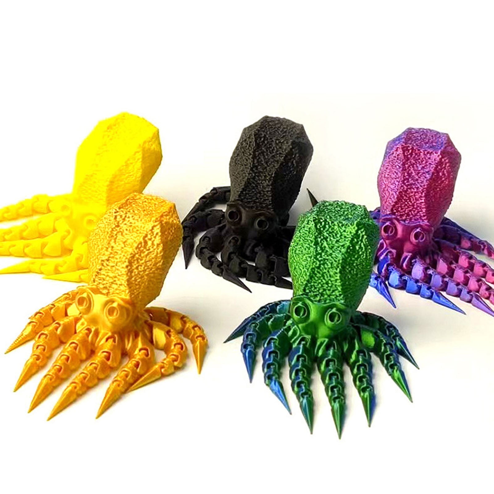3D Printed Octopus Animals Tabletop Decor, Articulated Animals Model ...