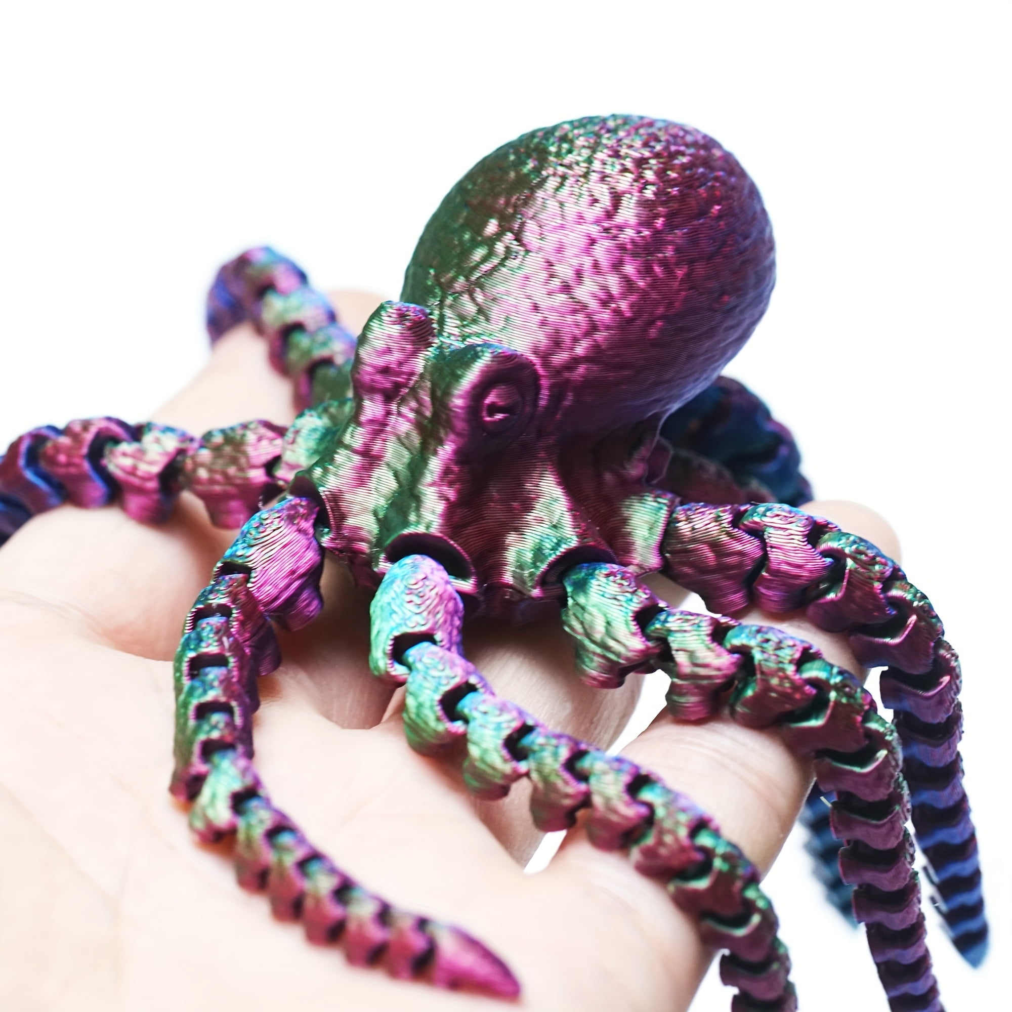3D Printed Octopus,Articulated Models,Flexible Joint Animal Figurines ...