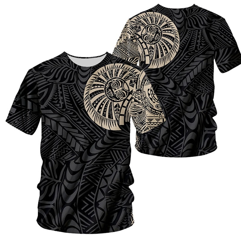 3D Printed Odin Totem Compass T-Shirt Summer Novelty Harajuku Short ...