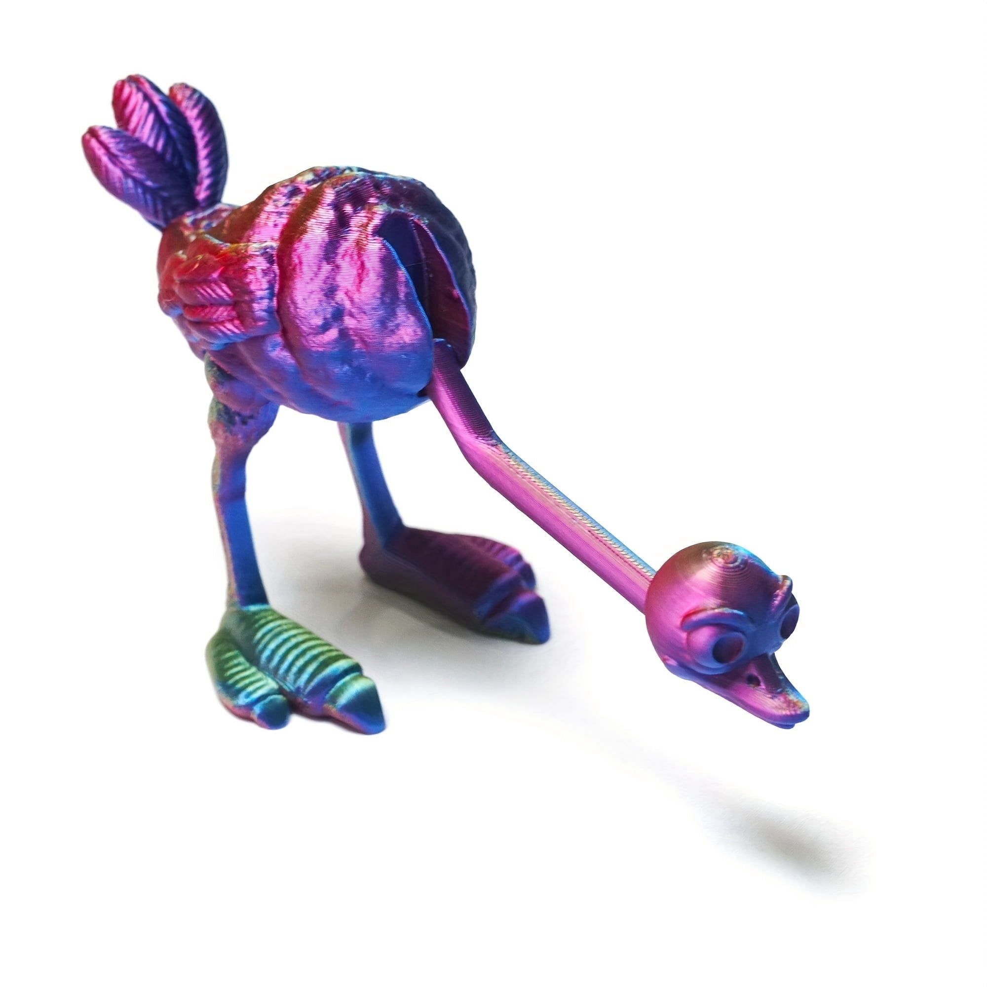3D Printed Ostrich Toy Stuff,Articulated Ostrich Statue Models,Flexible ...