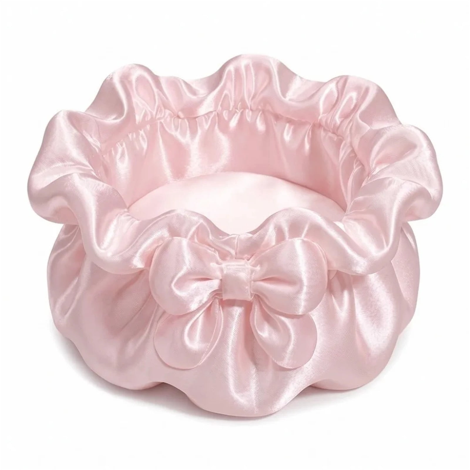 3D-Printed Petal Bow Storage Box Satin Ruffled Ornaments Jewelry Case ...