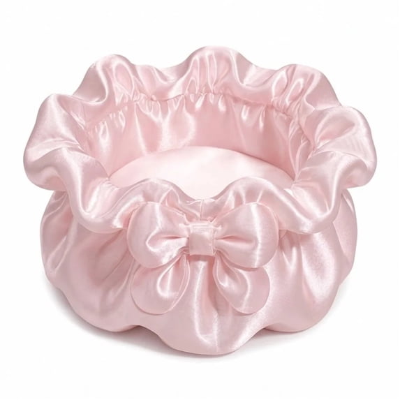 3D-Printed Petal Bow Storage Box Satin Ruffled Ornaments Jewelry Case ...