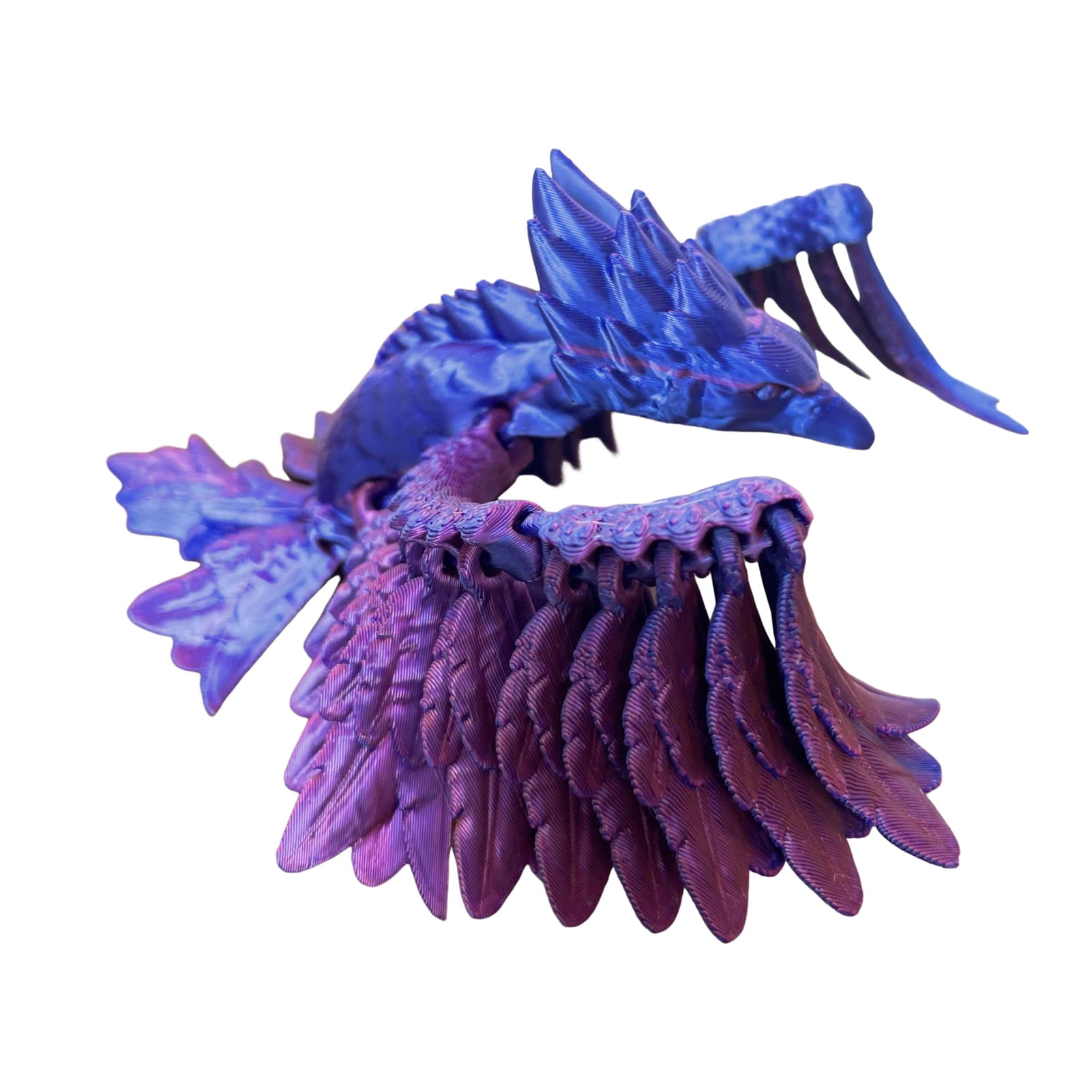 3D Printed Phoenix Figurine Movable Joints Colorful Bird Figure ...