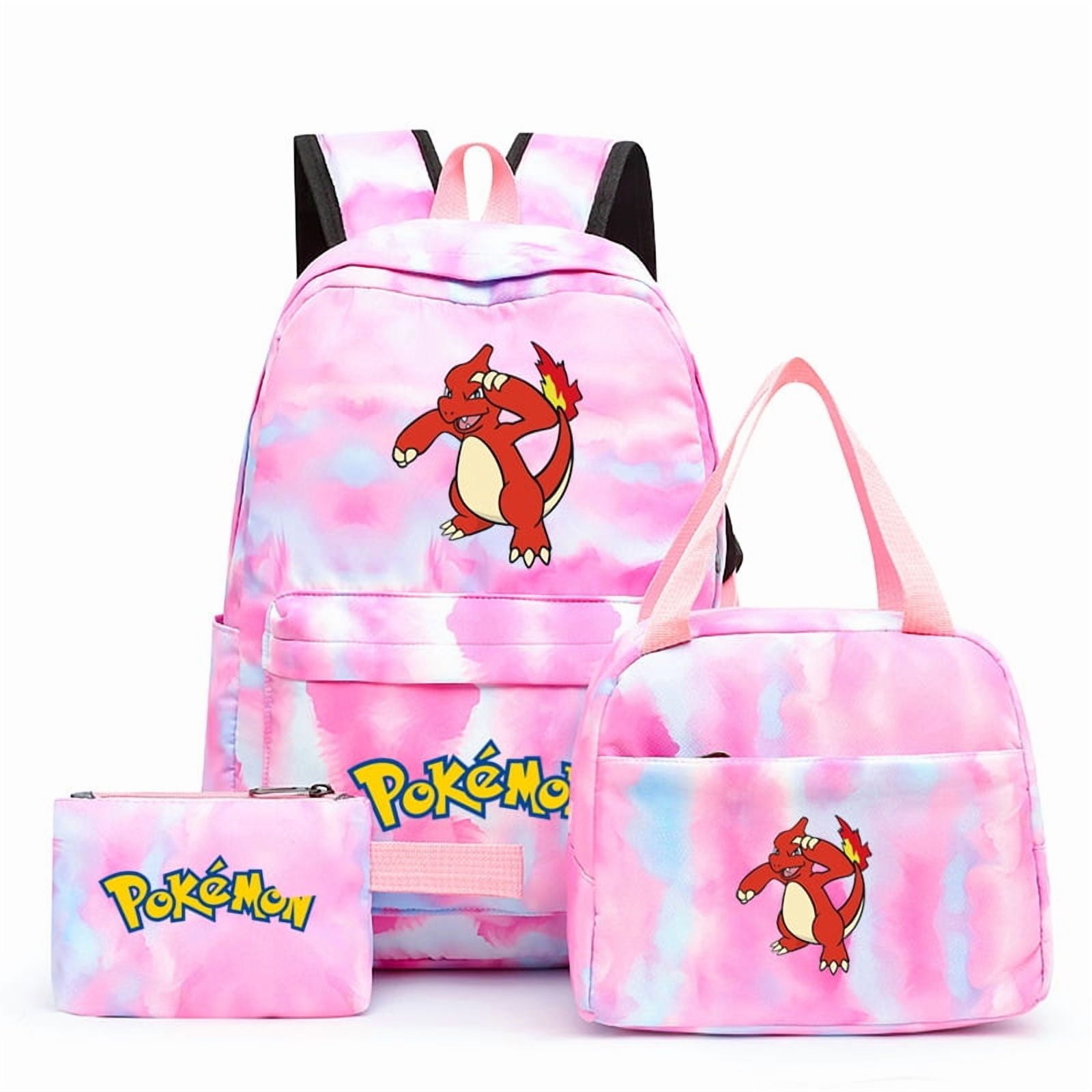 3D Printed Pokemon_Pi_ka_chu 3-Piece Backpack Set - Cute Cartoon ...