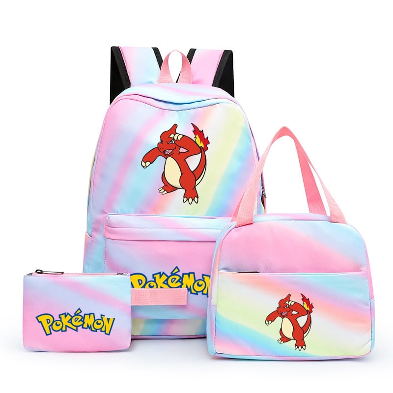 3D Printed Pokemon_Pi_ka_chu 3-Piece Backpack Set - Cute Cartoon ...