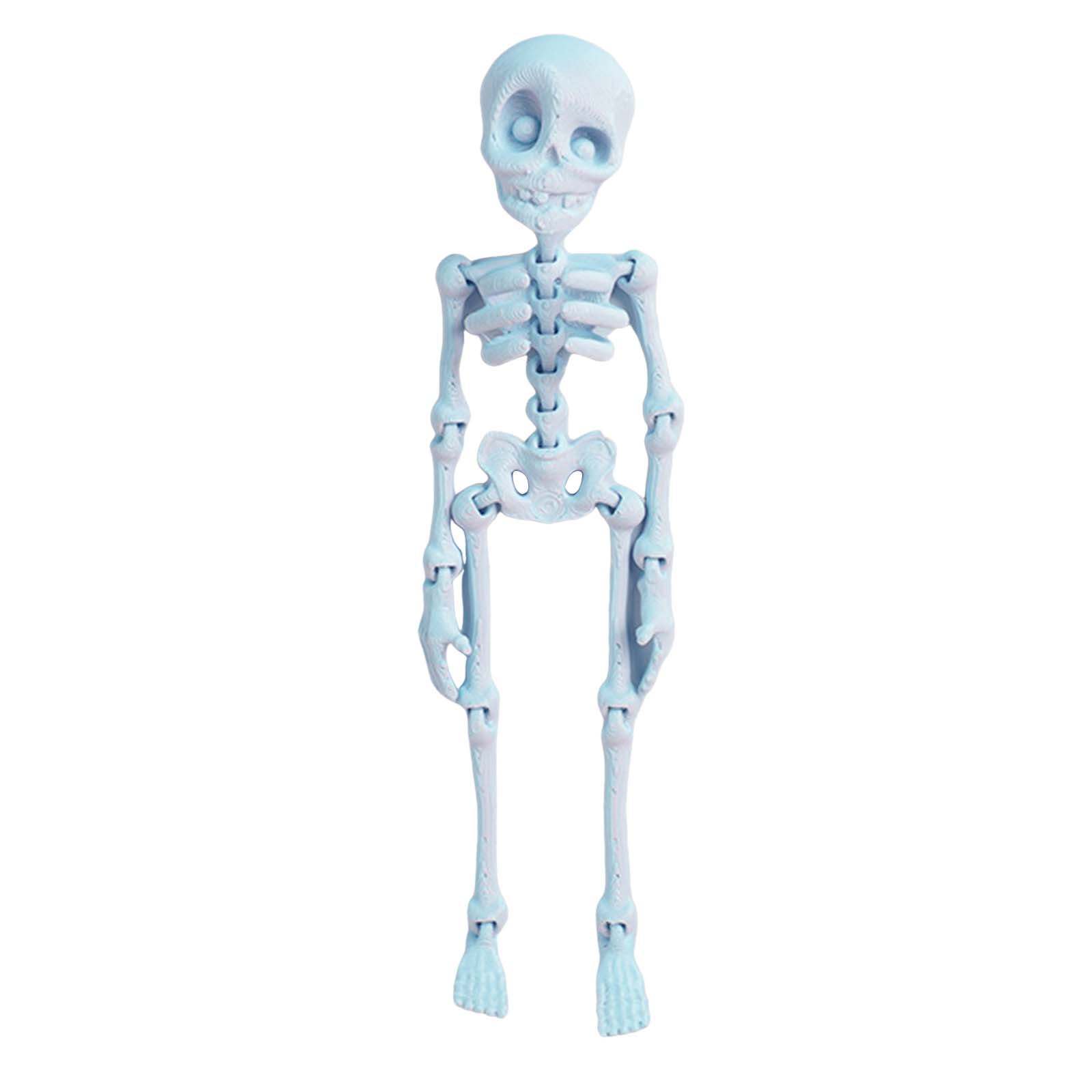 3D Printed Poseable Skeleton Fridge Magnet, Decorative Skull Halloween ...