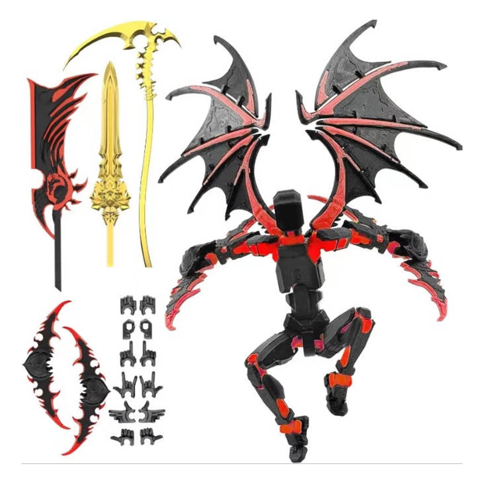 3D Printed Puppet,Mobile Doll Set, 3D Printed Titan Robot Mobile Doll ...