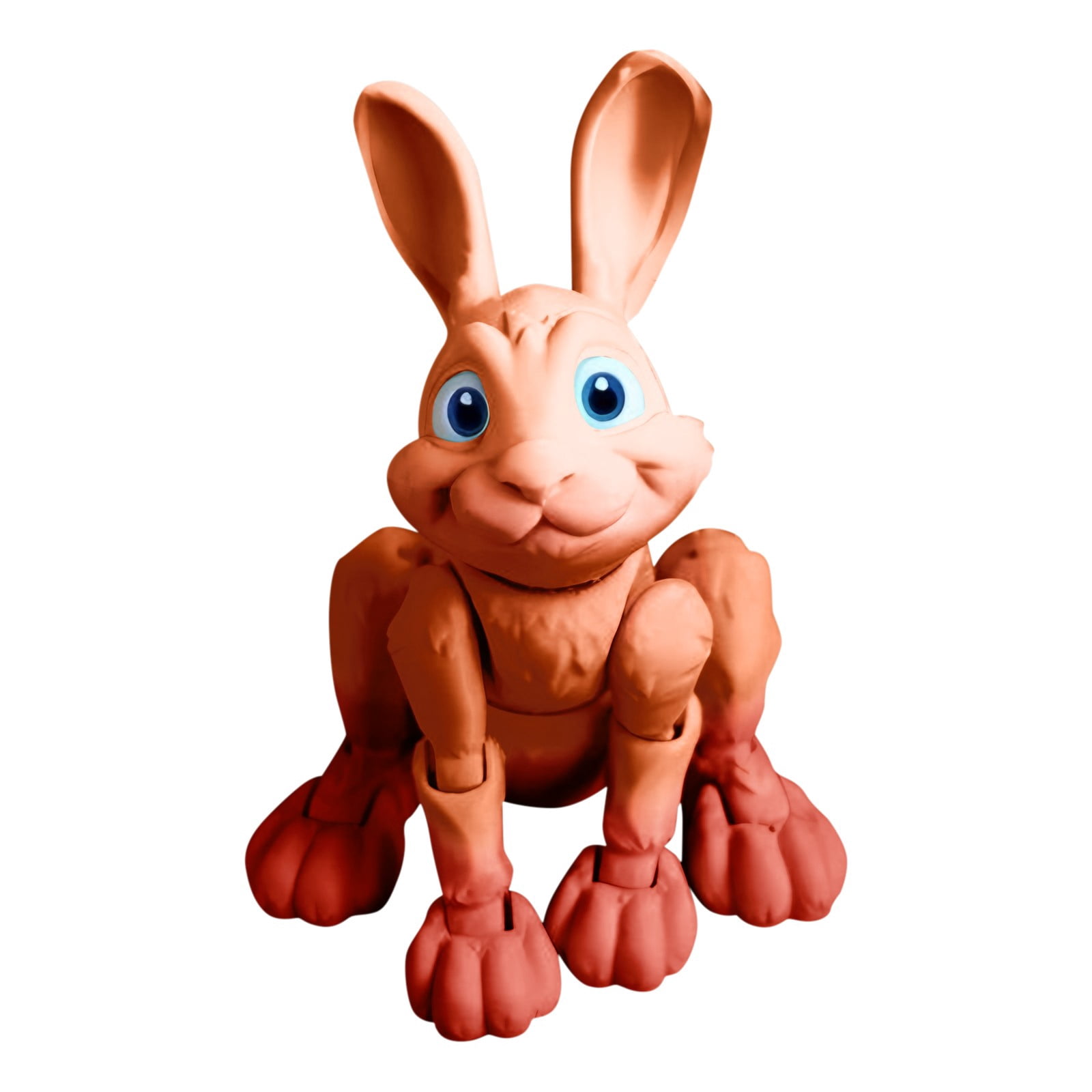 3D Printed Rabbit,3D Printed Solid Color Toy Model Ornament Toy Cute ...
