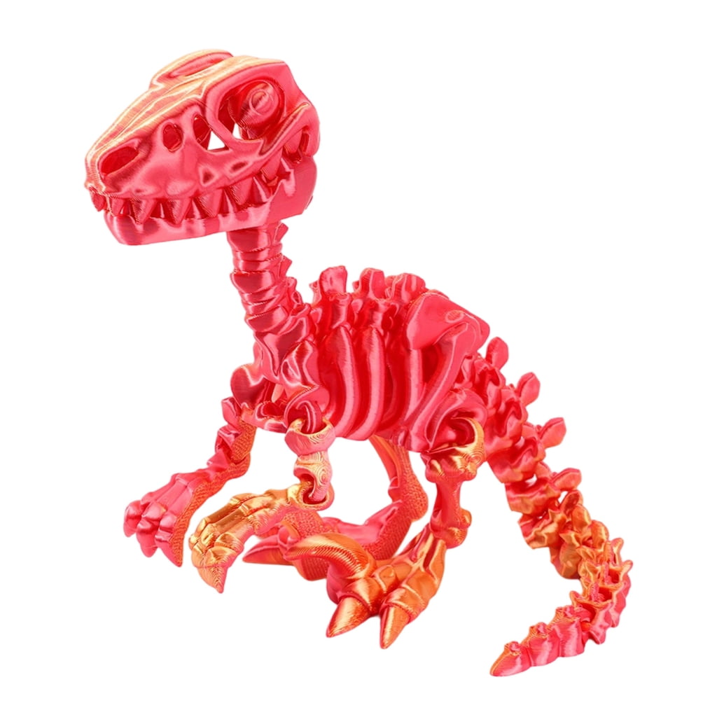 3D Printed Raptors Figurine Realistic Dinosaur Skeleton Figure For ...
