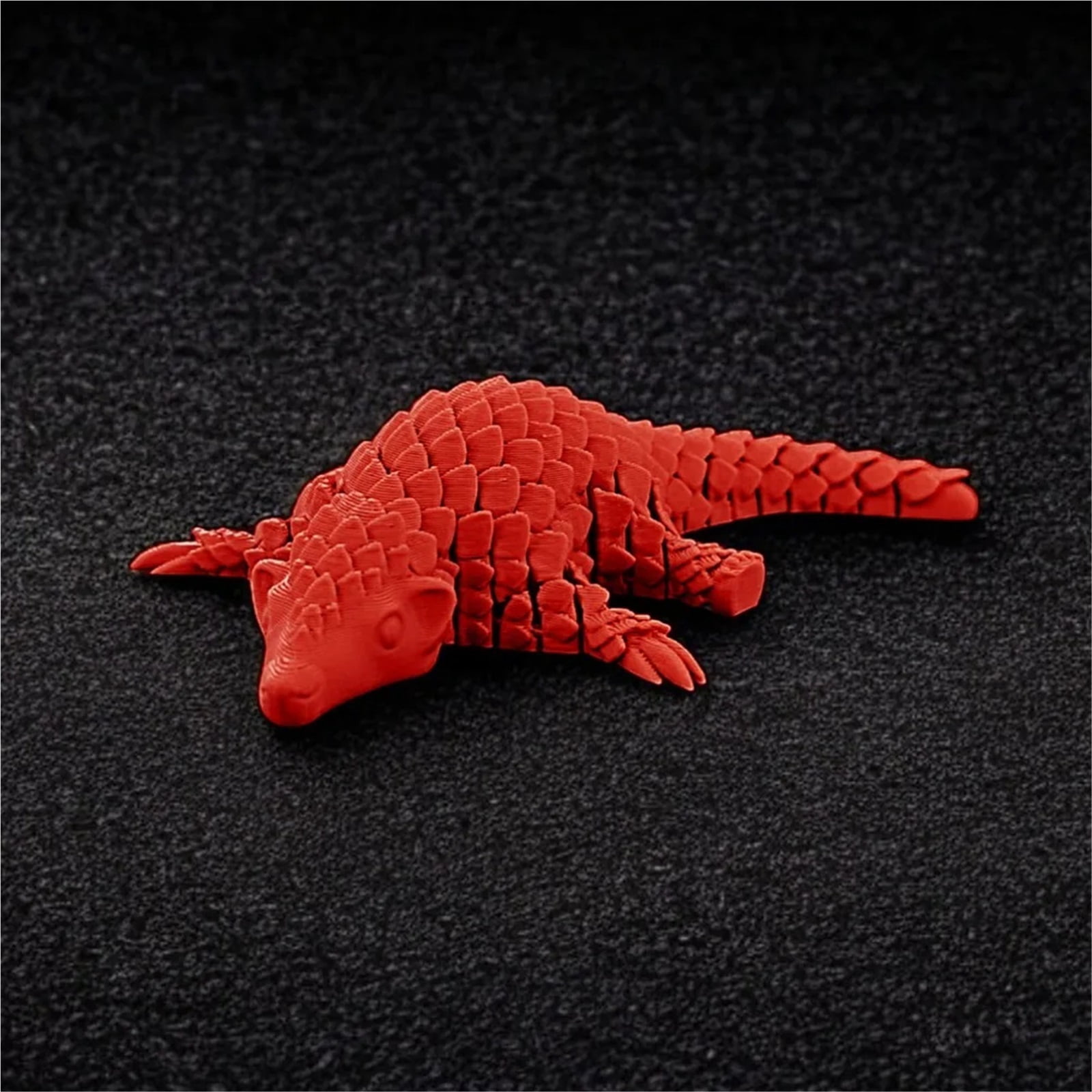 3D Printed Realistic Pangolin Figurine Articulated with Movable Joints ...