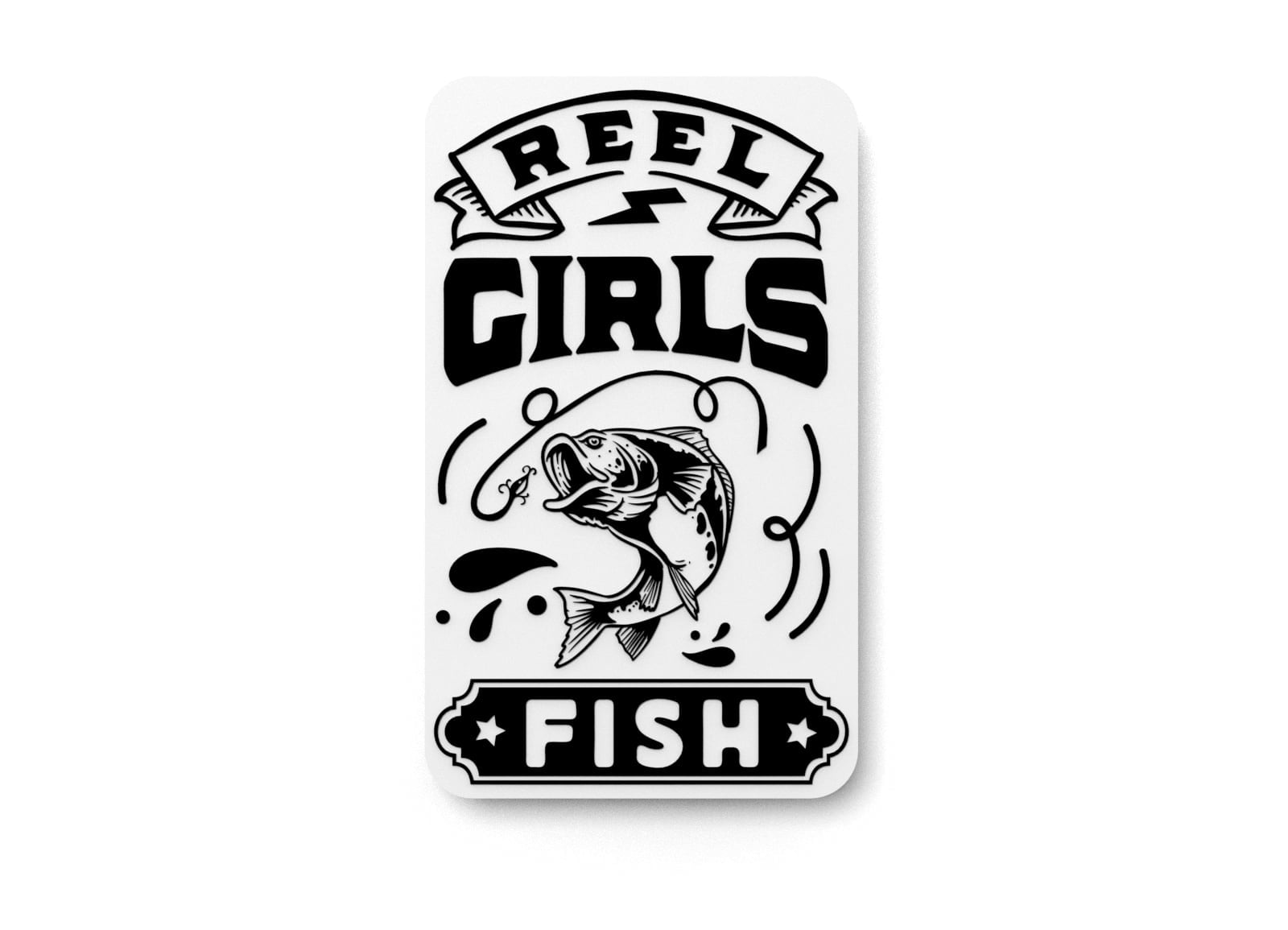 Clever Contraptions 3D Printed ReelGirls Fish Sign – Empowering Fishing ...