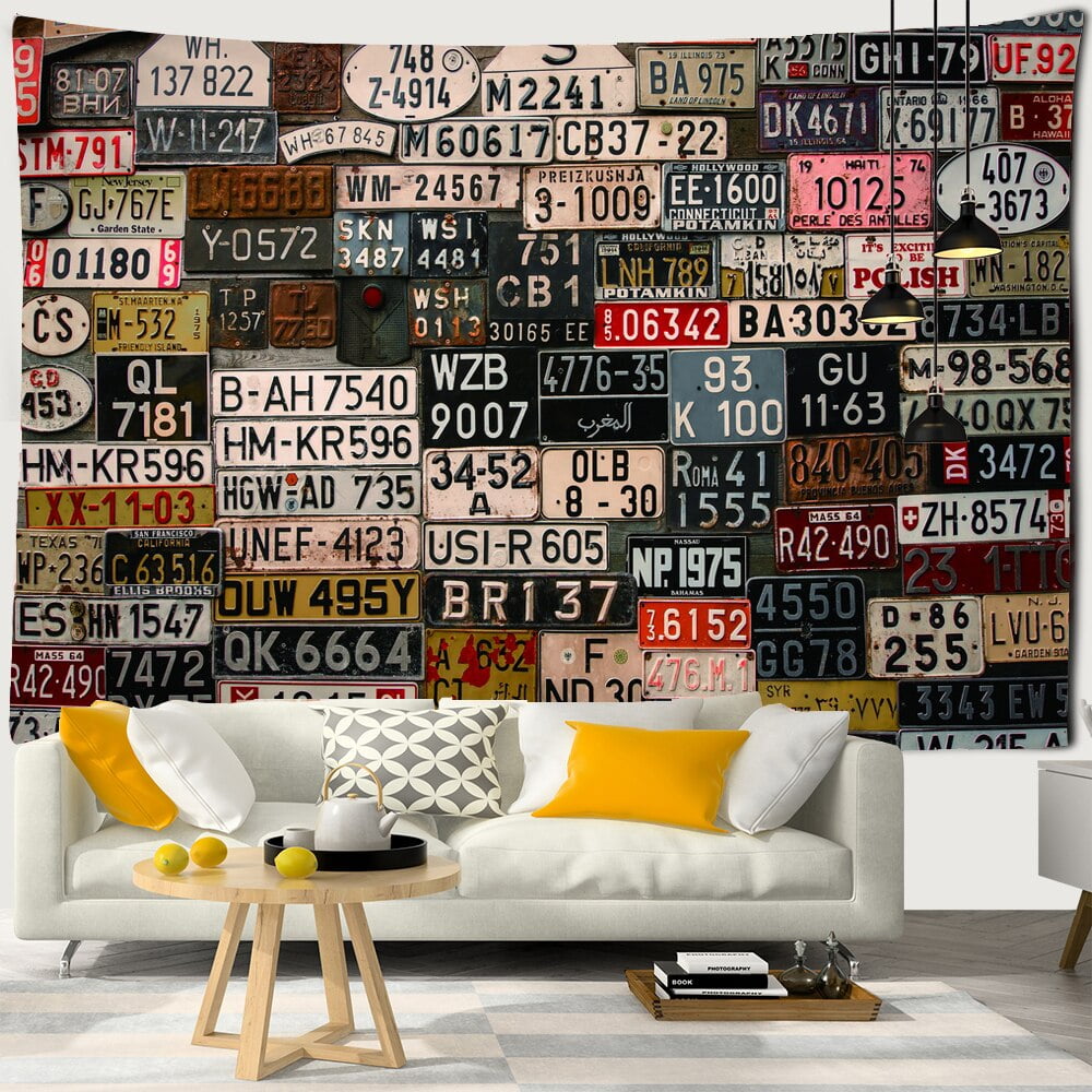 3D Printed Retro Personality Art Wood Grain Tapestry Wall Hanging Boho ...