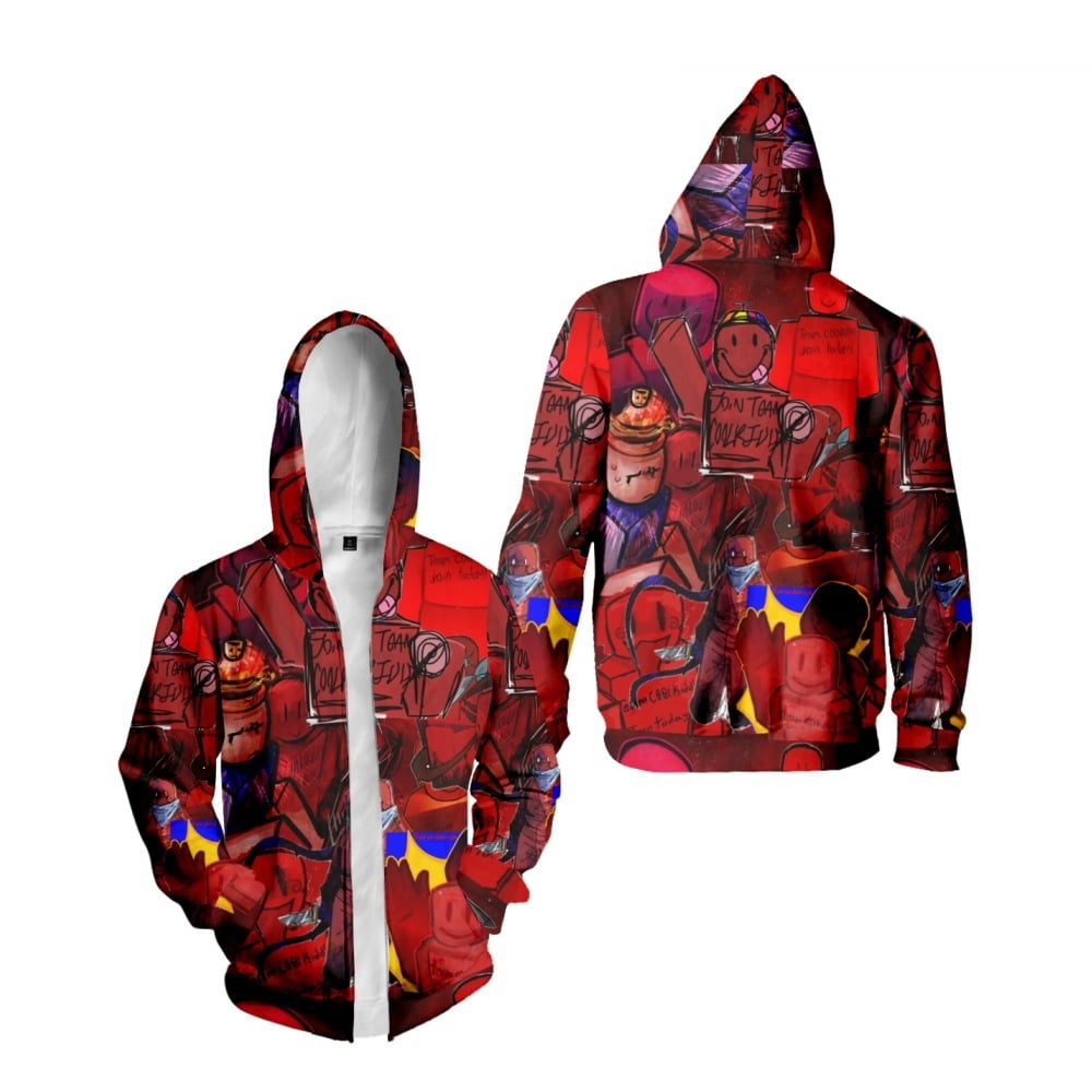 3D Printed Roblox Forsaken Gubby Hooded Zip-Up Sweatshirt for Adults ...