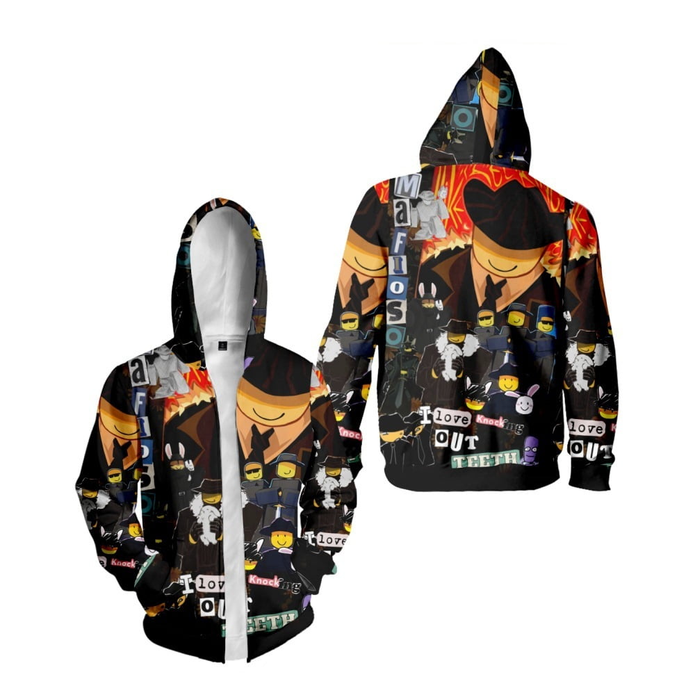 3D Printed Roblox Forsaken Gubby Hooded Zip-Up Sweatshirt for Adults ...