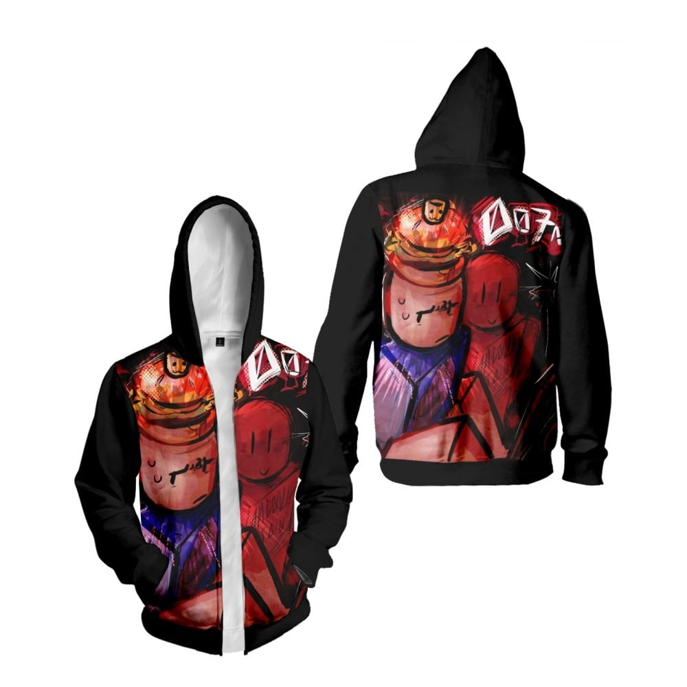 3D Printed Roblox Forsaken Gubby Hooded Zip-Up Sweatshirt for Adults ...