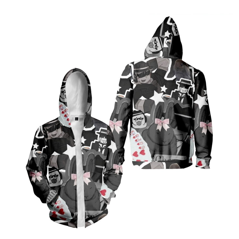3D Printed Roblox Forsaken Gubby Hooded Zip-Up Sweatshirt for Adults ...