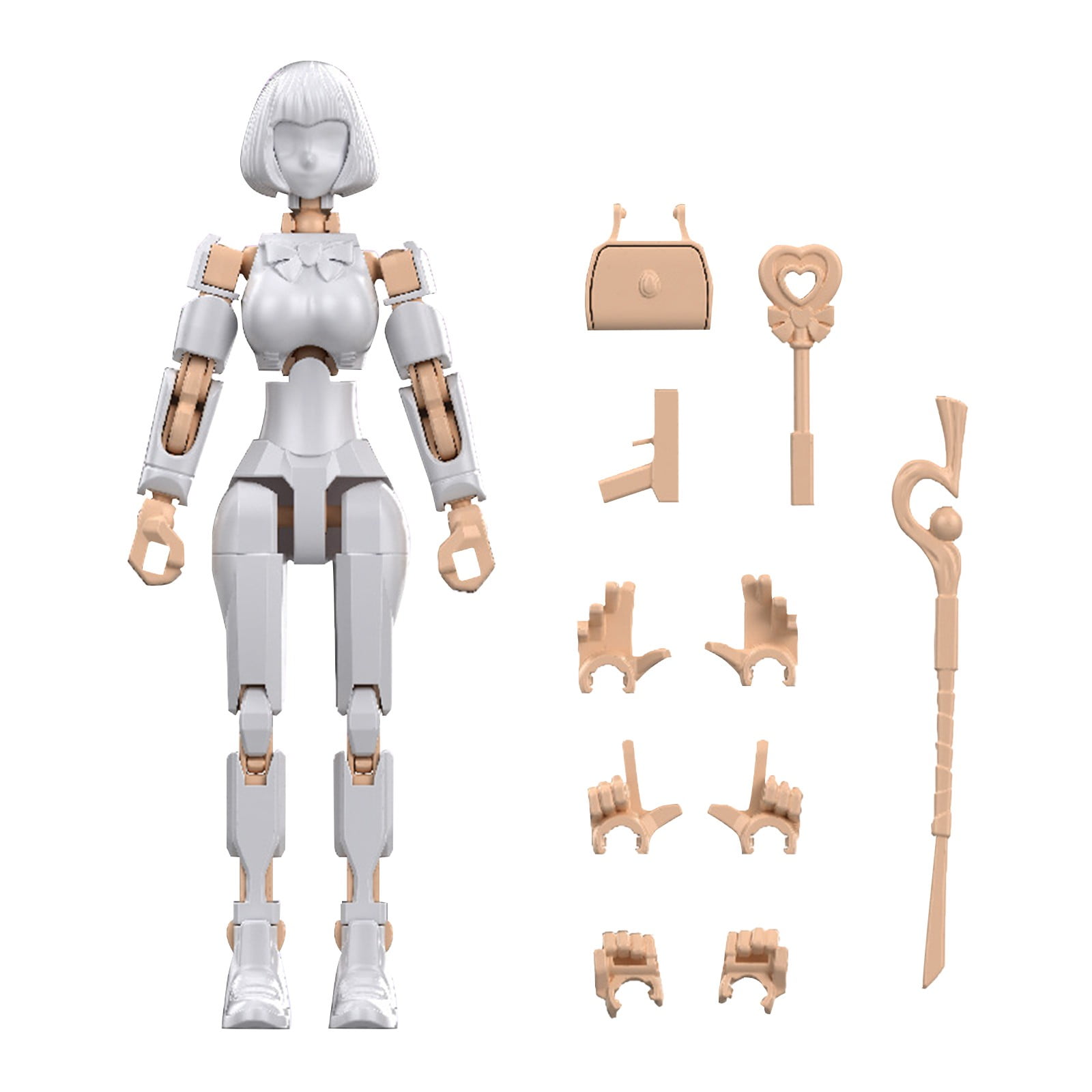 3D Printed Robot 13 Action Figure Assembleable Toy With Fully Movable s ...