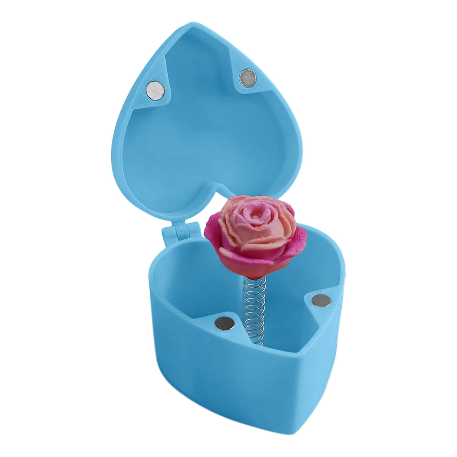 3D Printed Rose Heart in A Box,Rose Heart Gifts,Surprise Box of Rose ...