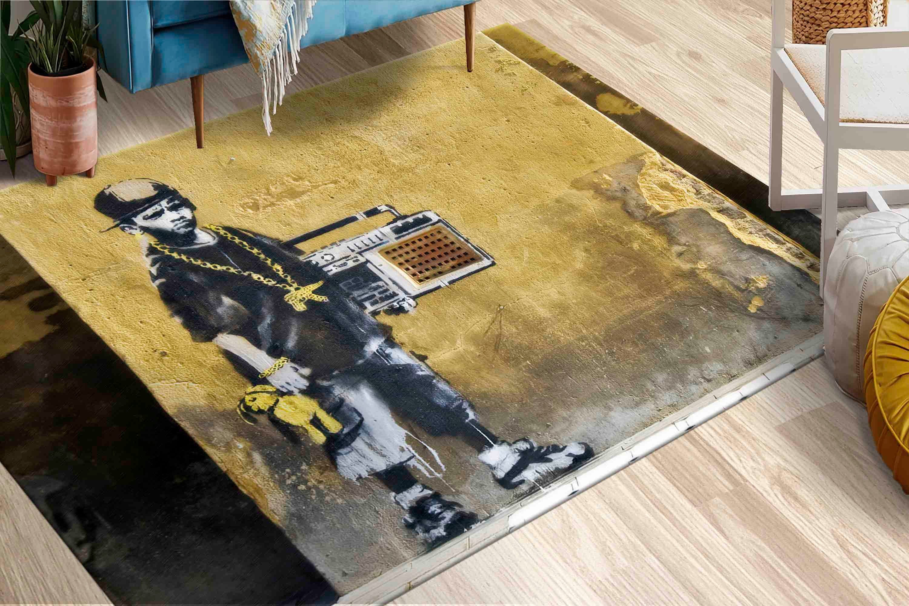 3D Printed Rug, Office Decor Rug, Easy To Clean Rug, Housewarming Gift ...