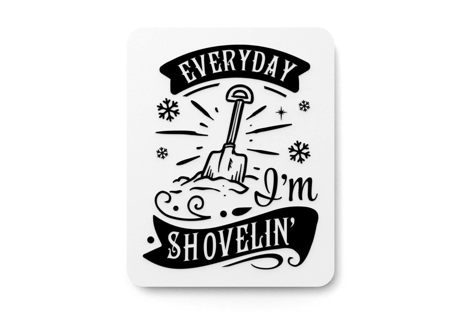 Clever Contraptions 3D Printed Shovelin Wall Art – Comical Holiday ...