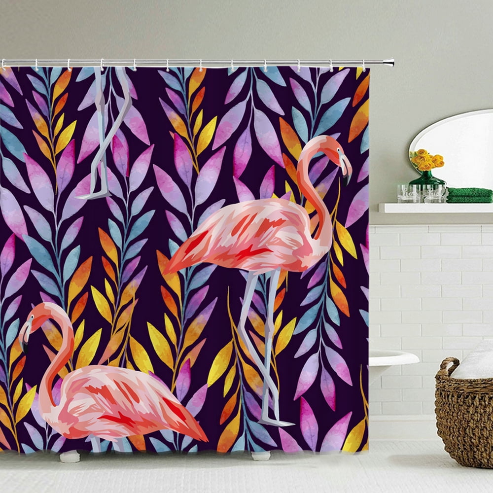 3D Printed Shower Curtain Pattern Polyester Fabric Bath Curtain for ...