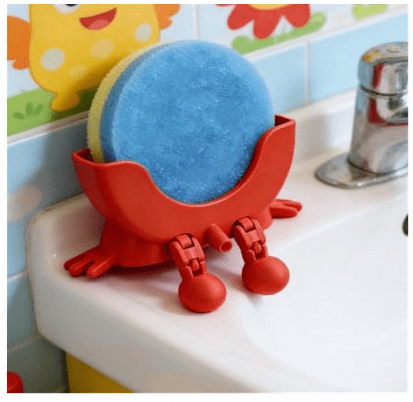 3D Printed Sink Draining Sponge Holder, Cute Hanging Sponge Holder with ...