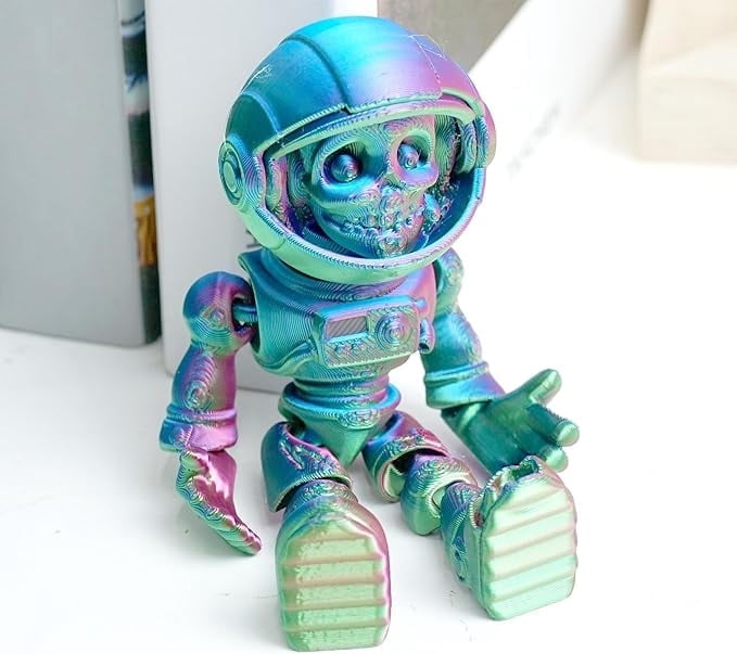 3D Printed Skeleton Astronaut,Articulated Zombie Astronauts Models ...