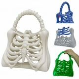 3D Printed Skeleton Bone Bag, 8.6'' Gothic Skeleton Purse Spooky ...